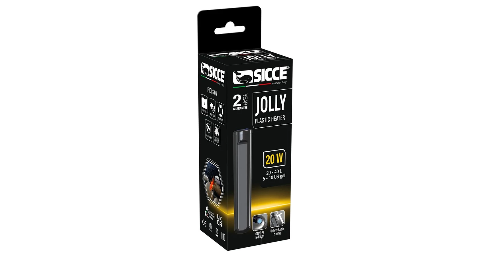 Sicce Jolly 20 W - termosztát nélküli, törésbiztos minifűtő ár ...