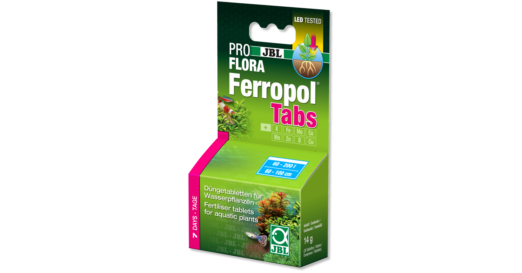 JBL Ferrotabs 30 Tabl. - vastabletta levélen keresztül