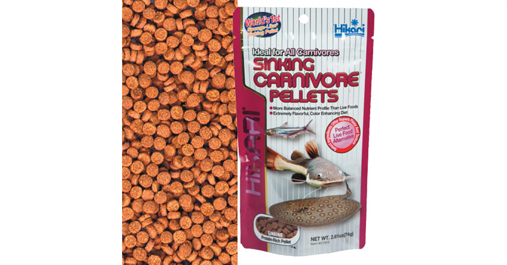 HIKARI SINKING CARNIVORE PELLETS 1KG - rája táp