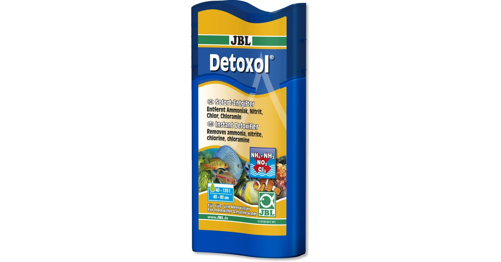 JBL Detoxol 100ml DE/GB - akváriumi károsanyag (ammónia, nitrit, klór ...