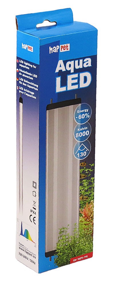 Happet AquaLED 32w / 112cm 8000K , 4200lm - akváriumi LED világítás ár ...